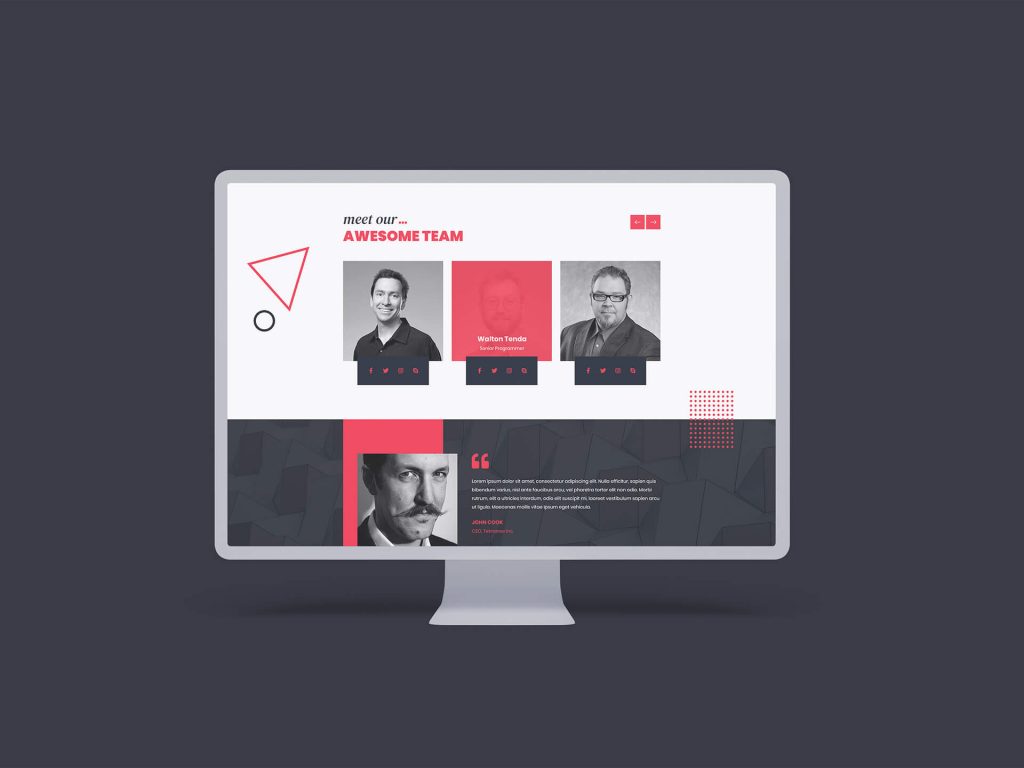 Cosec – One Page Creative Agency PSD Template - Faruk Design