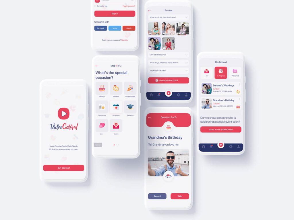 Video Corral Mobile App Design - Faruk Design